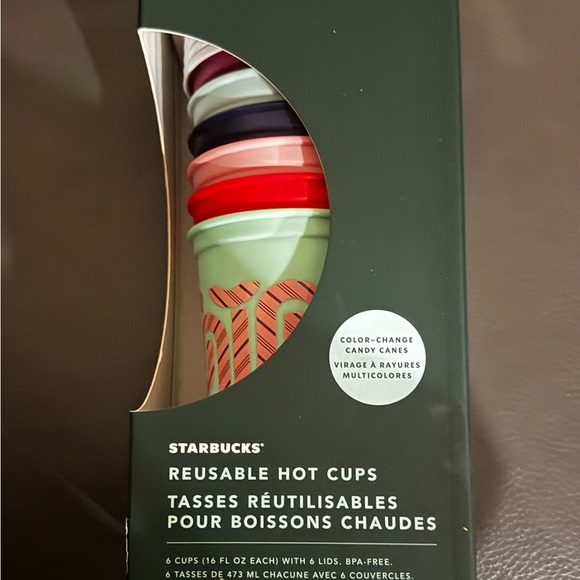 Starbucks | Kitchen | Starbucks Color Changing Candy Canes Reusable Cup ...